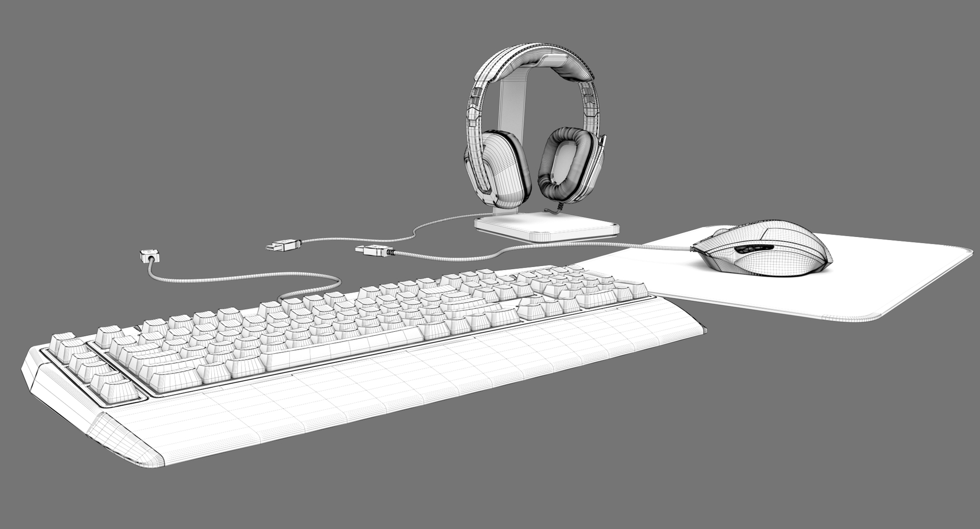 Pc gaming peripheral generic 3D model - TurboSquid 1286354