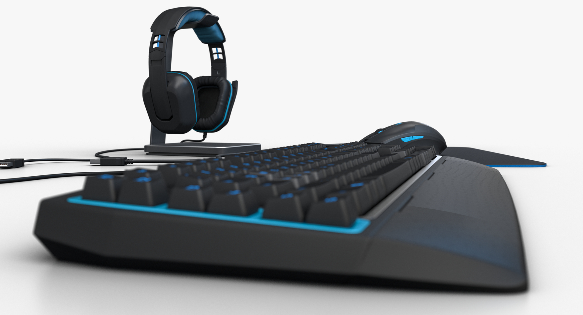 Pc gaming peripheral generic 3D model - TurboSquid 1286354