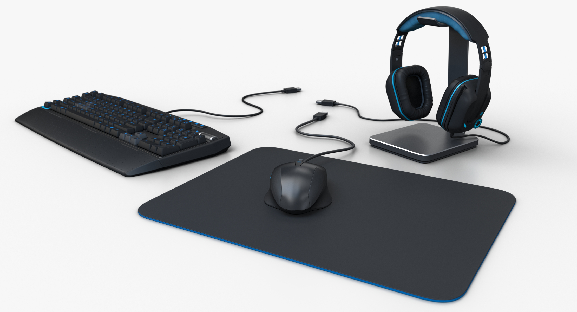 Pc gaming peripheral generic 3D model - TurboSquid 1286354