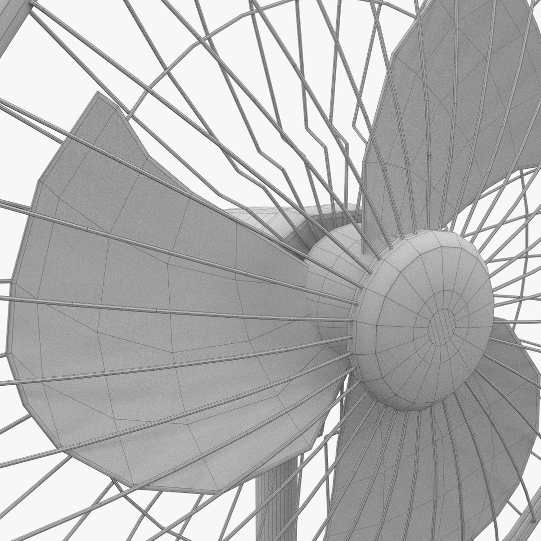 3d Model Standing Fan