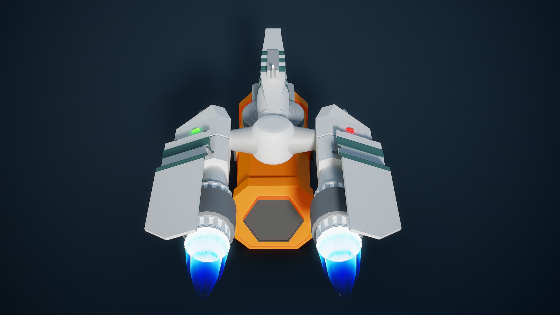 3D Lowpoly Cartoon Cargo Spaceship 06 Rigged PBR 3D Model - TurboSquid ...