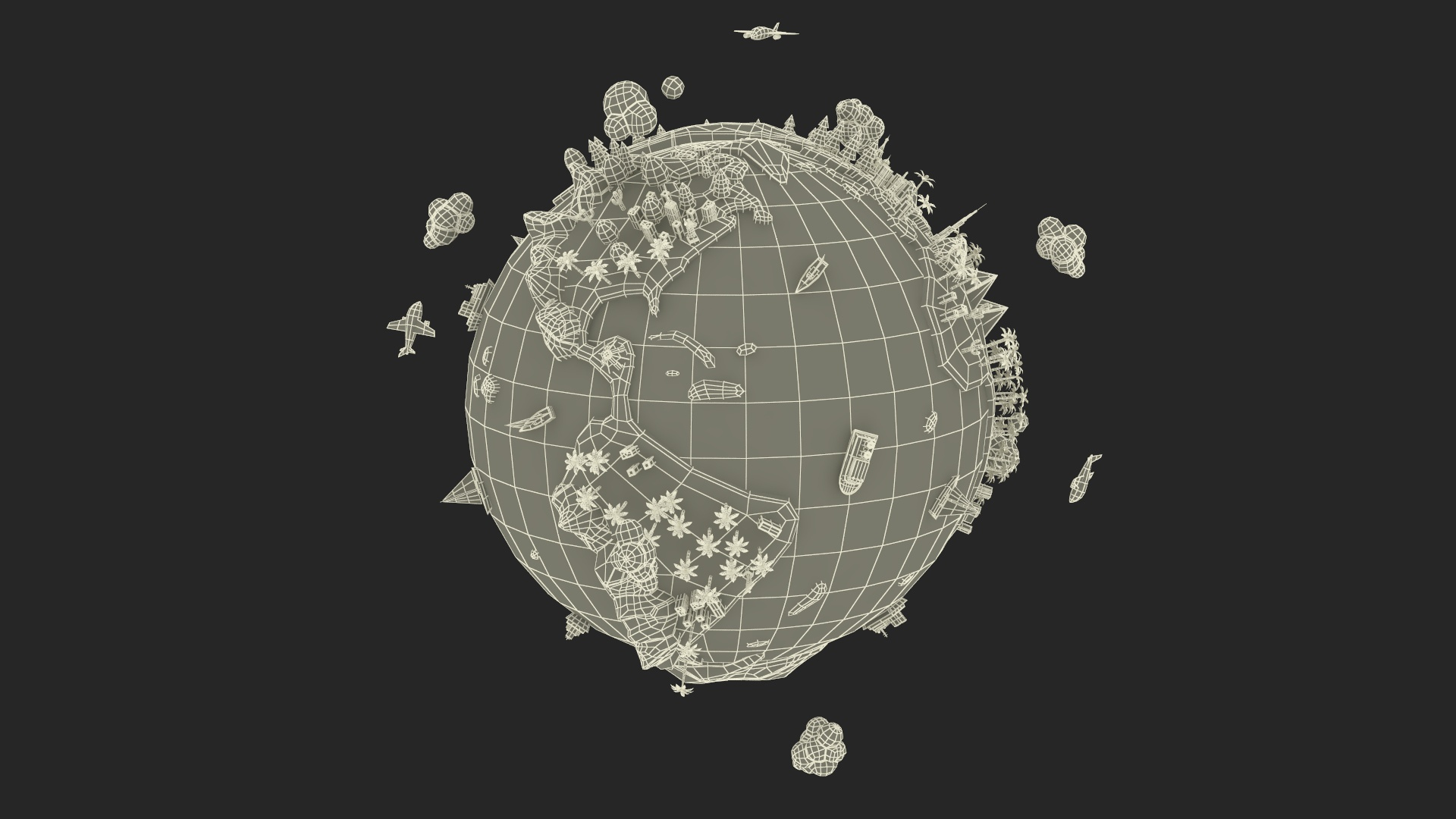 3D Stylized Cartoon Miniature Earth - TurboSquid 2211862