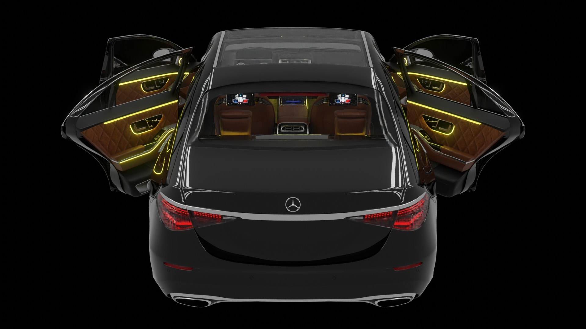 3D Mercedes Benz S-class With Interior Model - TurboSquid 2233901