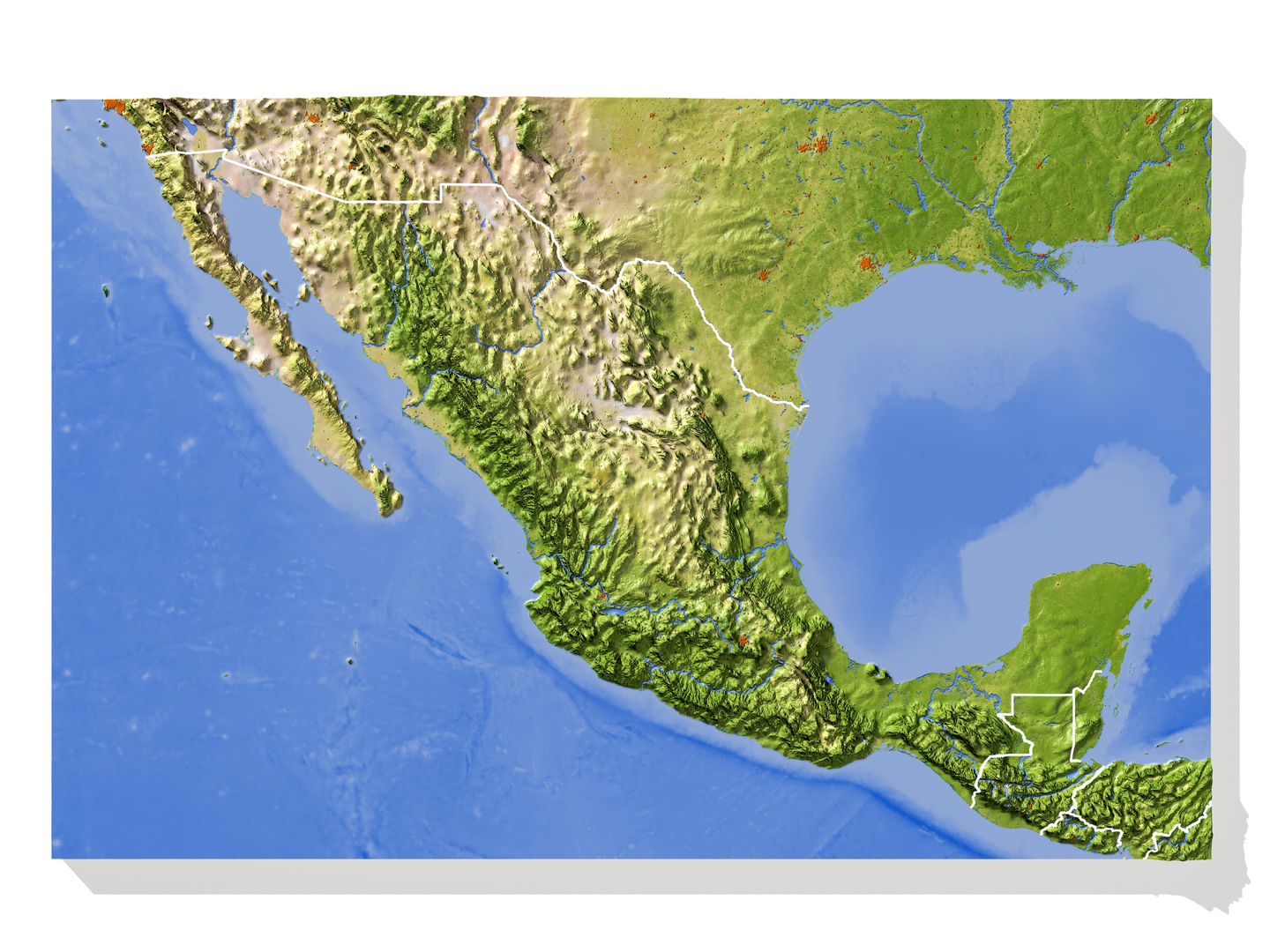 modelo 3d México, mapas en relieve 3D de alta resolución - TurboSquid ...
