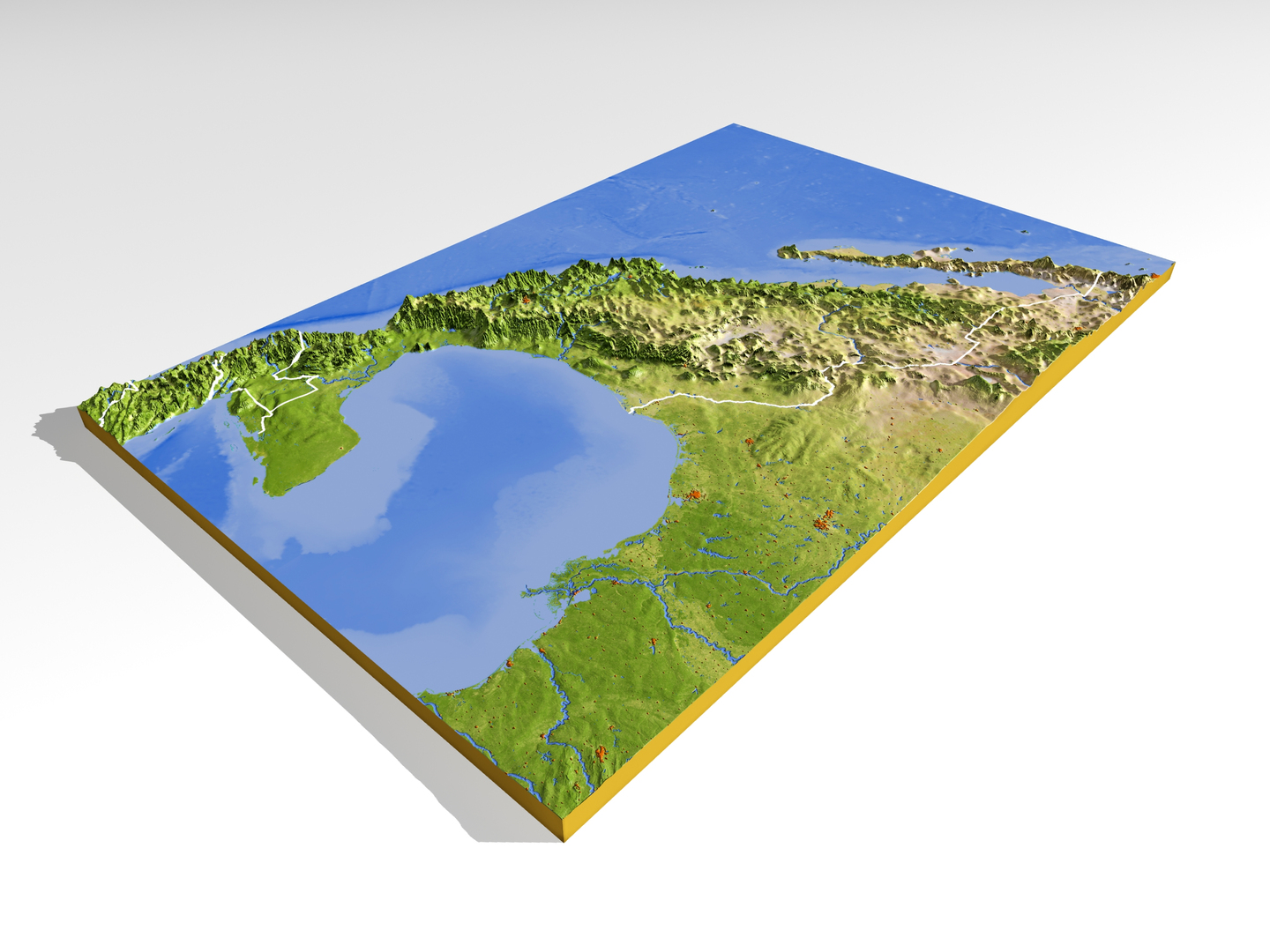 modelo 3d México, mapas en relieve 3D de alta resolución - TurboSquid ...