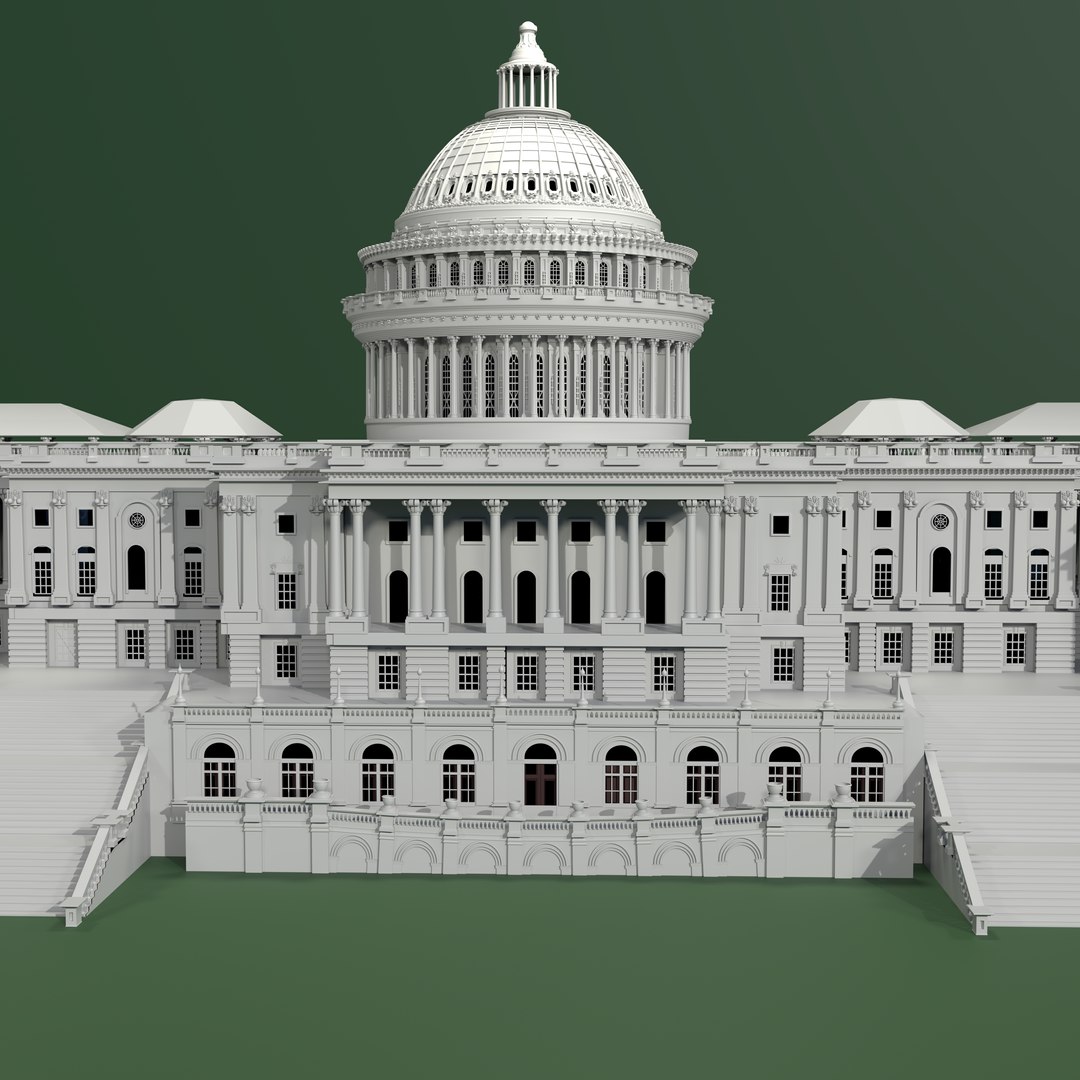 3D Usa Parliament Model - TurboSquid 1661719