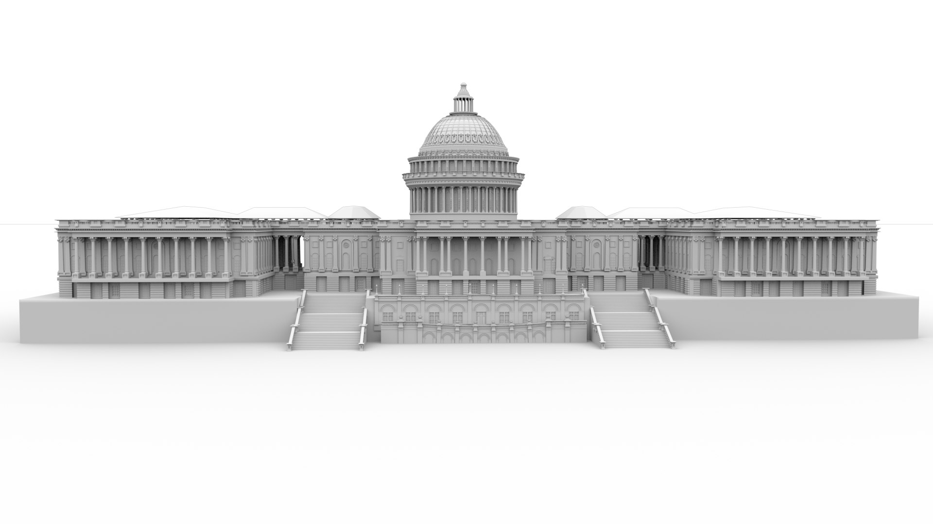 3D Usa Parliament Model - TurboSquid 1661719