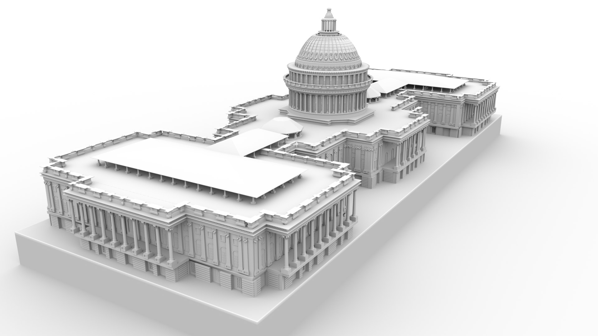 3D Usa Parliament Model - TurboSquid 1661719