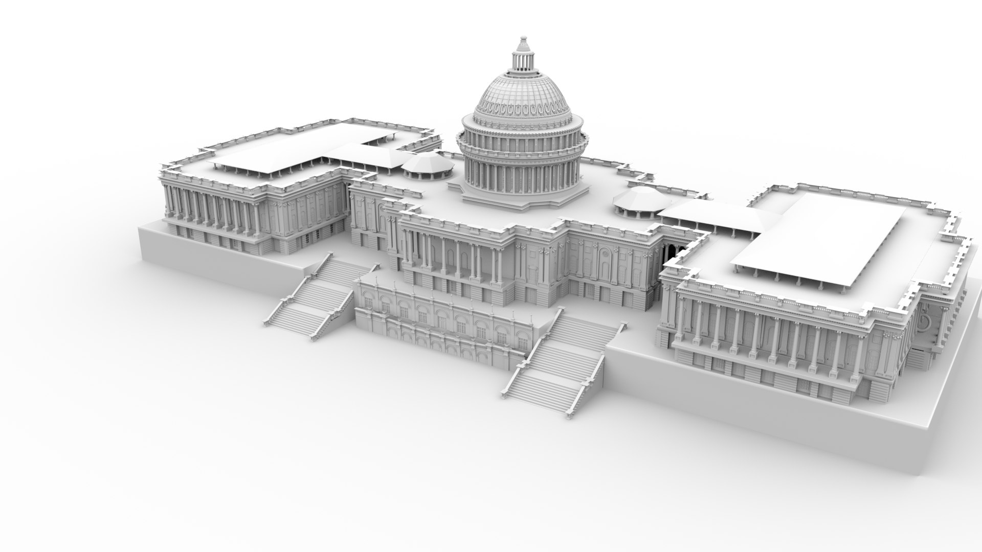 3D Usa Parliament Model - TurboSquid 1661719