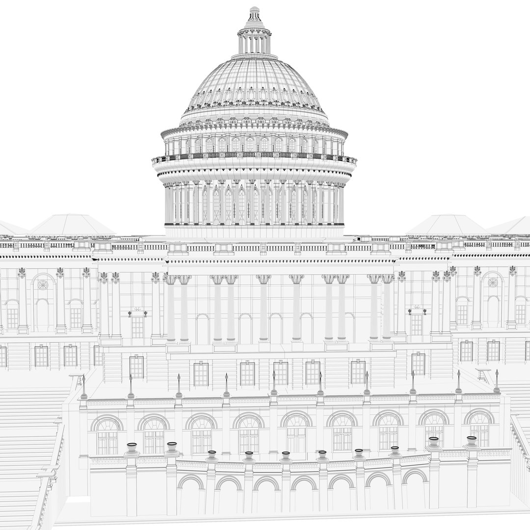 3D Usa Parliament Model - TurboSquid 1661719