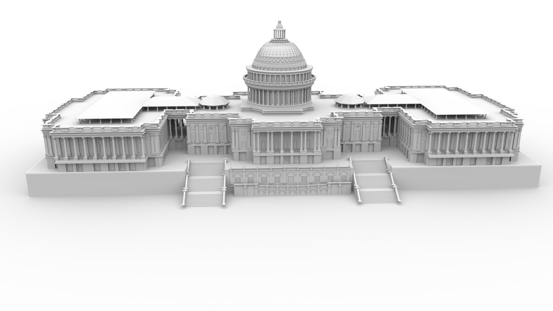 3D Usa Parliament Model - TurboSquid 1661719
