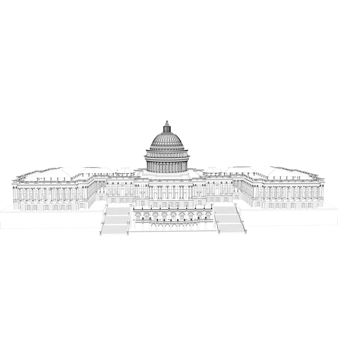 3D Usa Parliament Model - TurboSquid 1661719