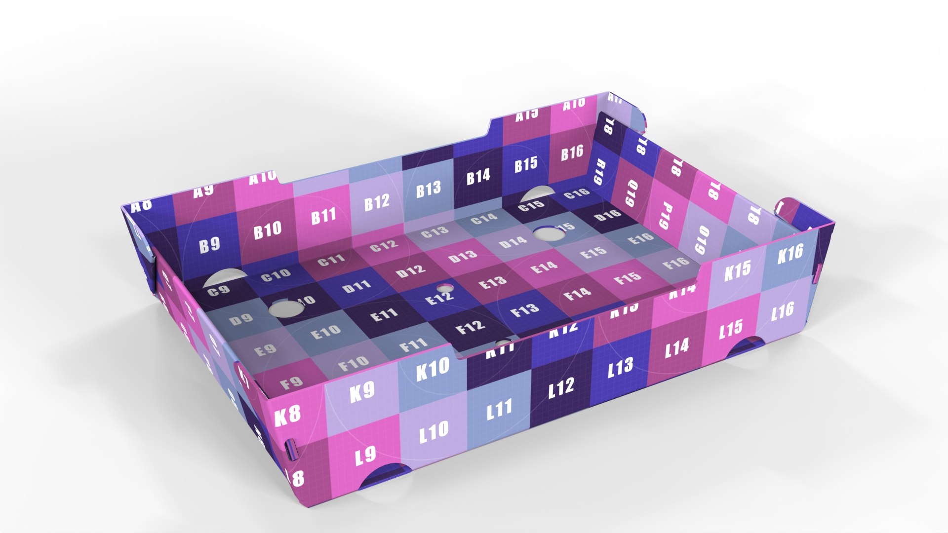 Cardboard Retail Display Tray For Product Packaging Merchandise 3D ...