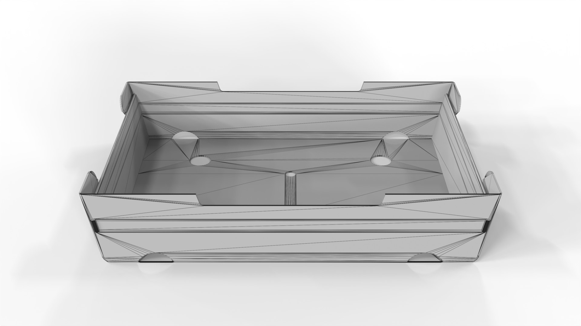 Cardboard Retail Display Tray For Product Packaging Merchandise 3D ...