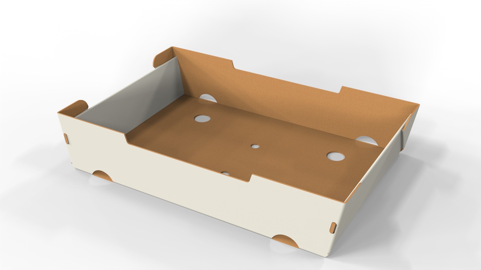 Cardboard Retail Display Tray For Product Packaging Merchandise 3D ...