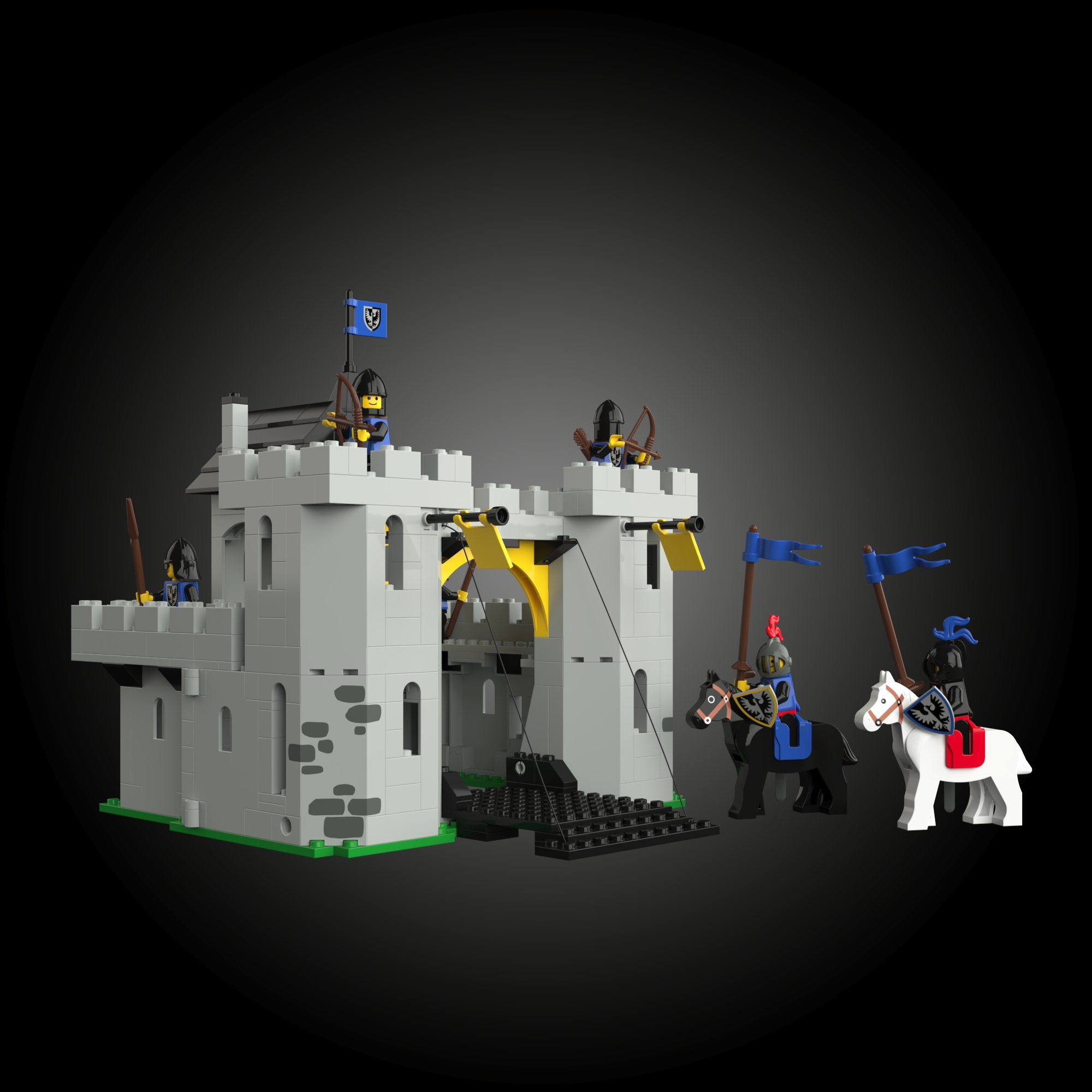 Lego 6074 - Black Falcon Fortress 3D model - TurboSquid 1837088