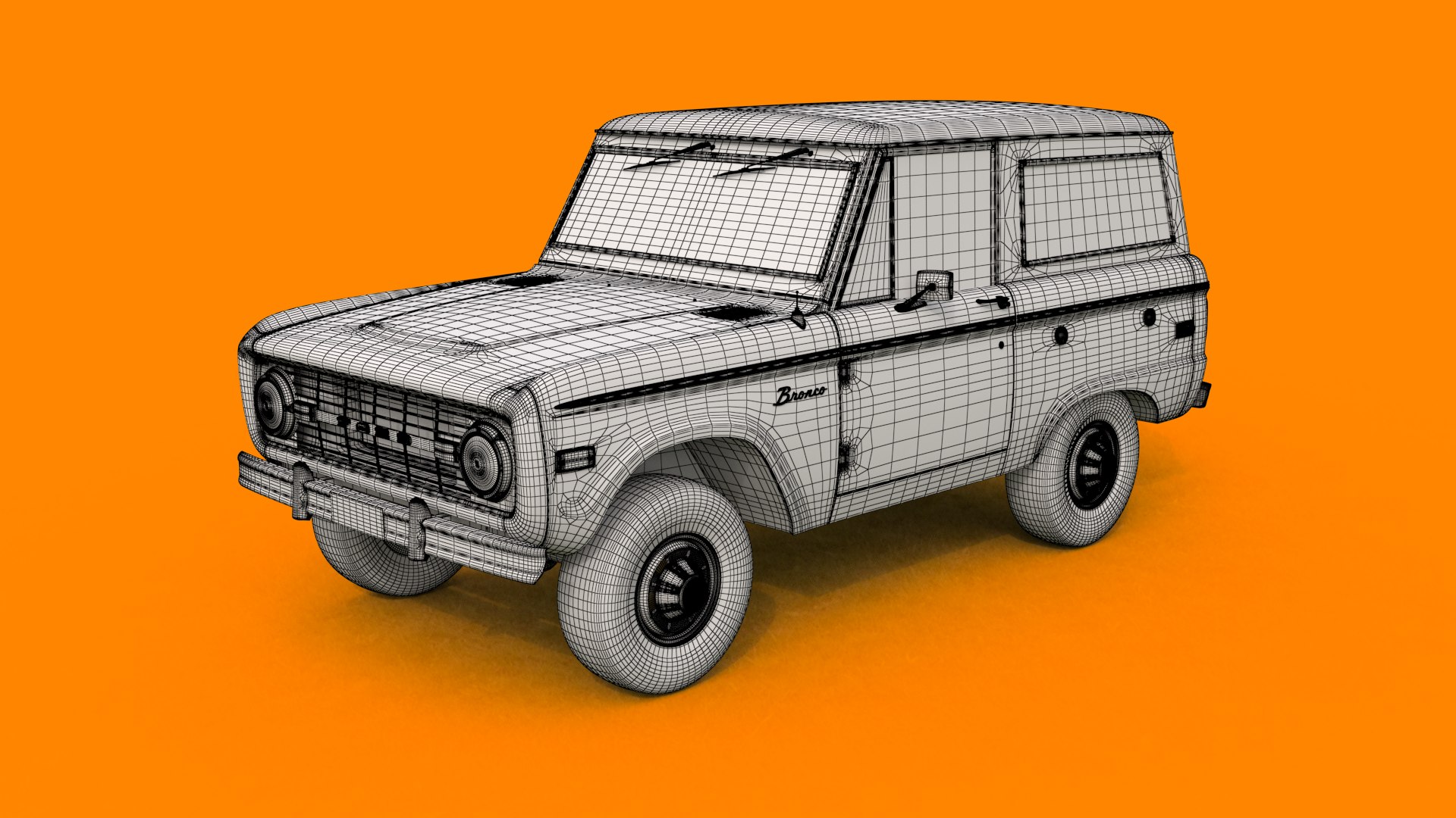 3D Ford Bronco 1975 model - TurboSquid 1913972