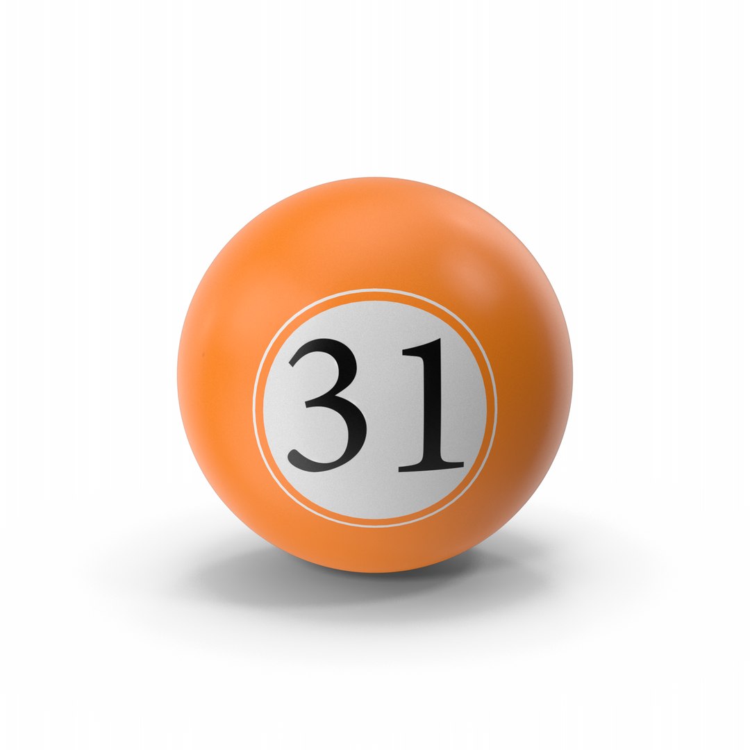 Bingo Ball 31 3D Model - TurboSquid 2412597