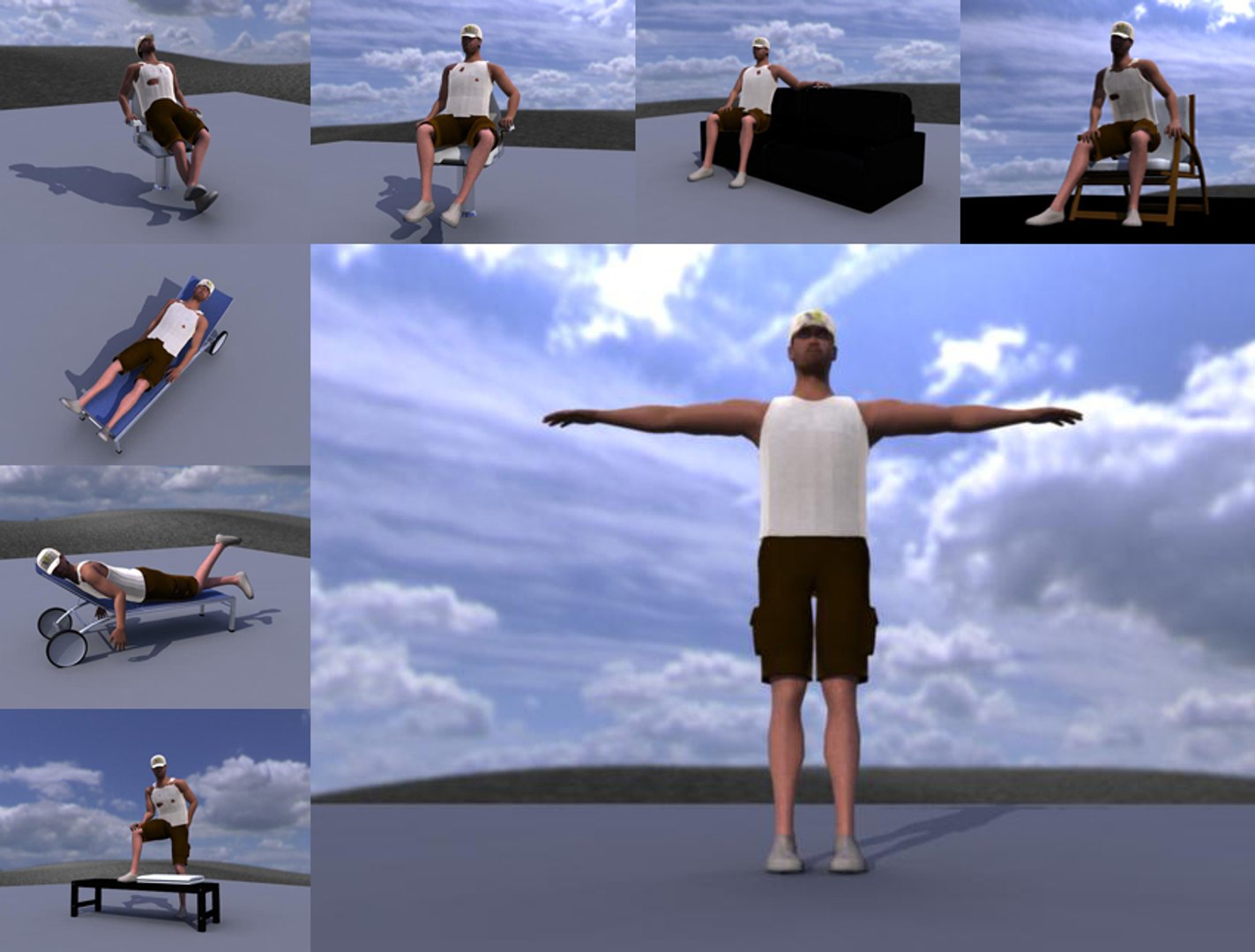 3d model character setup