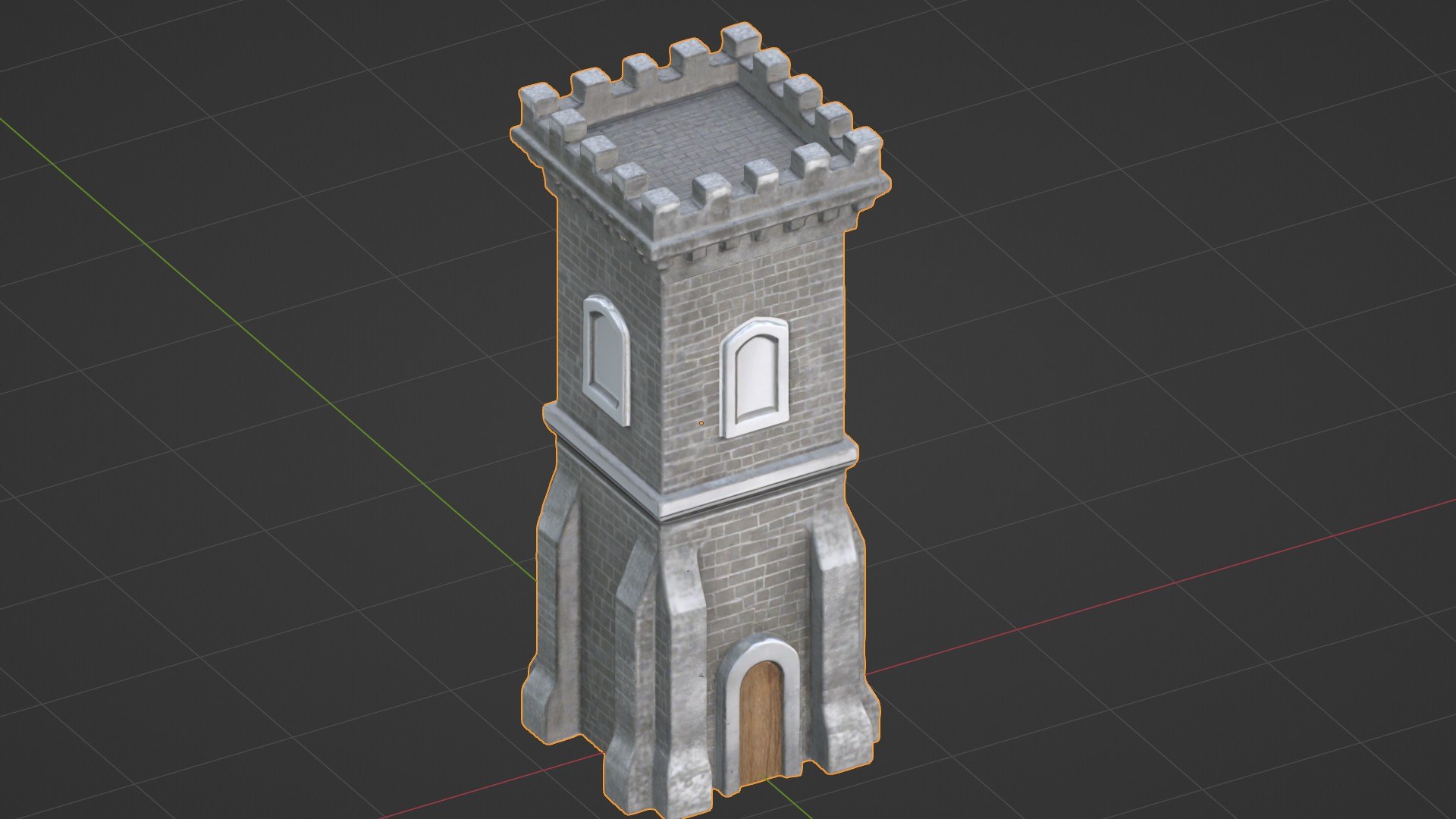 3D Model Medieval Watchtower - TurboSquid 2353409