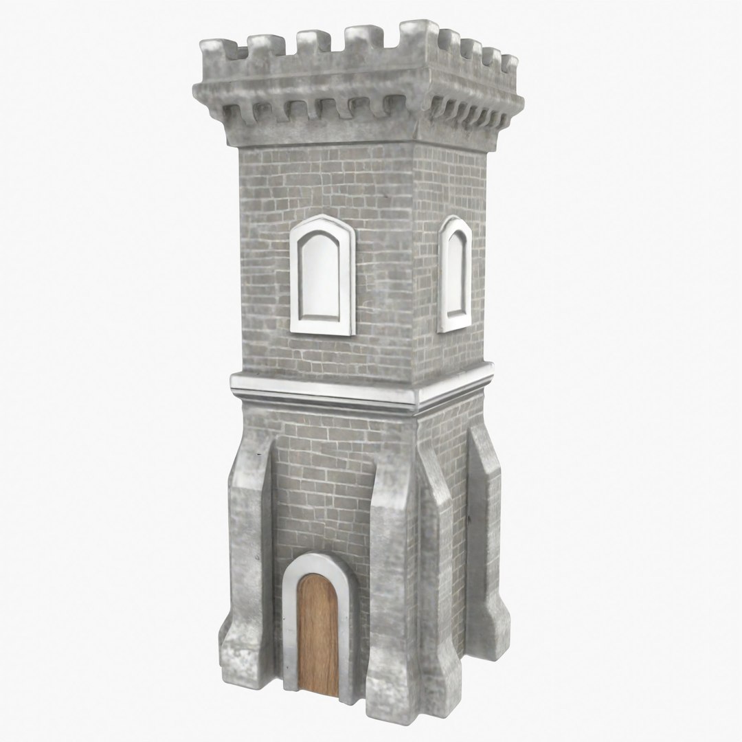 3D Model Medieval Watchtower - TurboSquid 2353409