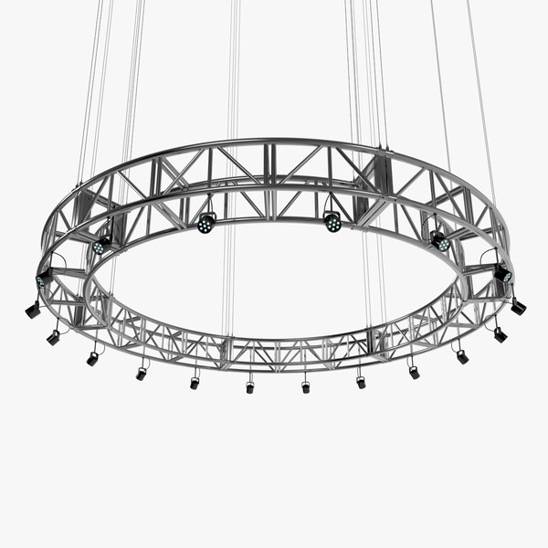Modelo 3d Estudio De Iluminación De Escenario Con Estructura Circular 3