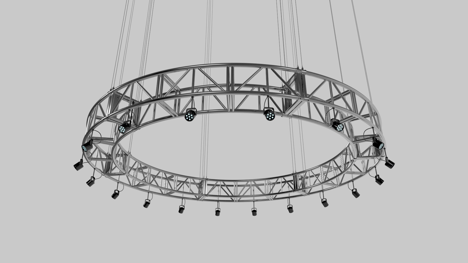 3D Circular Truss Stage Lighting Studio 3 Model - TurboSquid 2321188