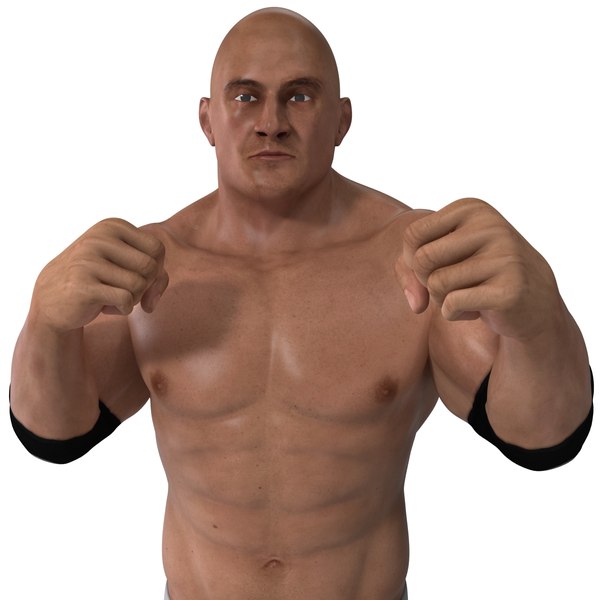 wrestler pose 1 3d model