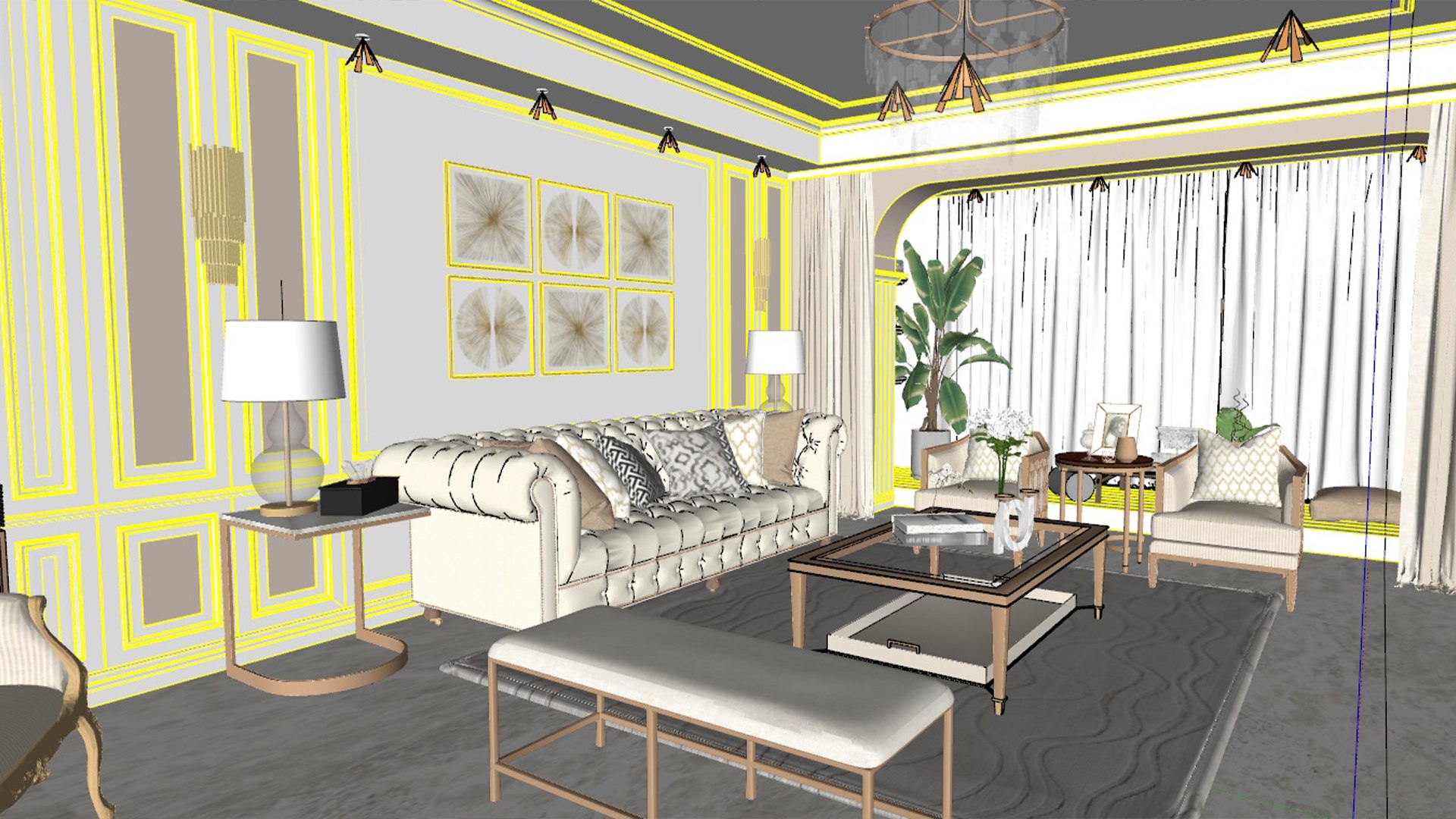 3D model LIVING ROOM - TurboSquid 1975843