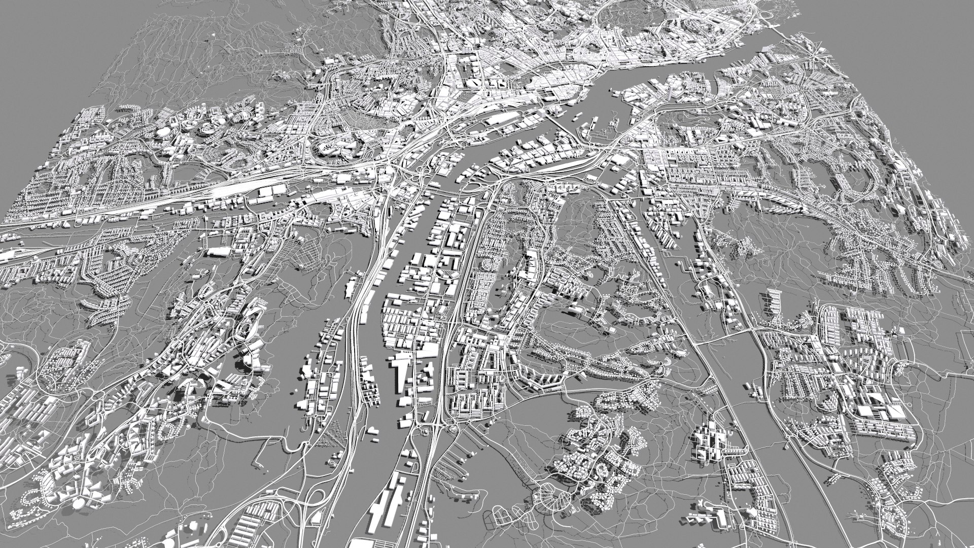 3D Cityscape Gothenburg Sweden Model - TurboSquid 2002003