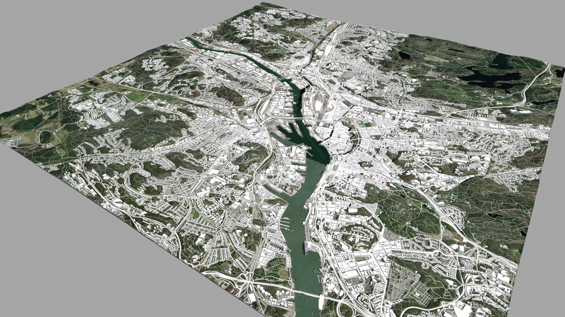 3D Cityscape Gothenburg Sweden Model - TurboSquid 2002003
