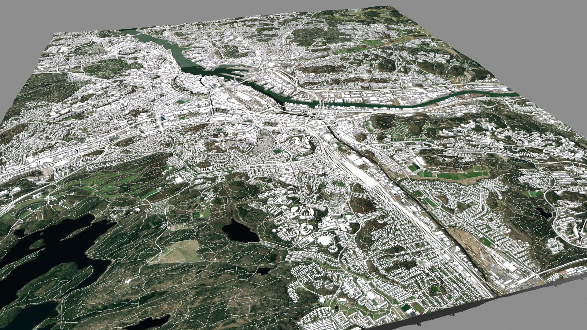 3D Cityscape Gothenburg Sweden Model - TurboSquid 2002003