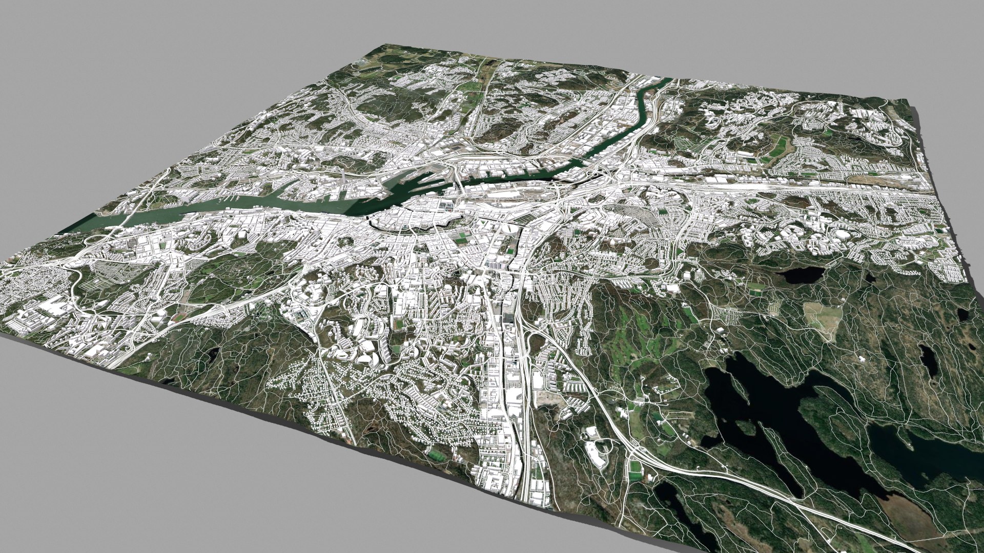 3D Cityscape Gothenburg Sweden Model - TurboSquid 2002003