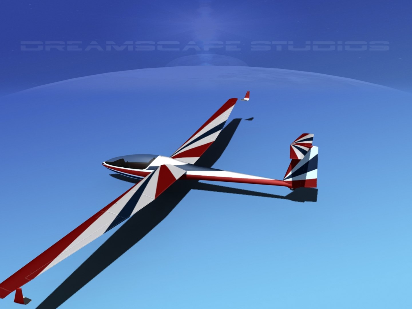 Cockpit Dg-300 Glider 3d Model