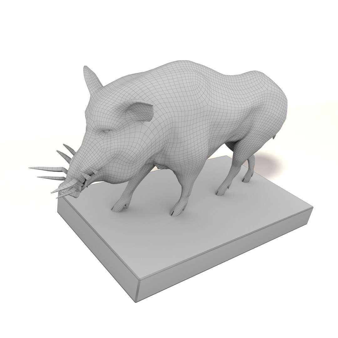 Golden Wild Boar Model - TurboSquid 1903747