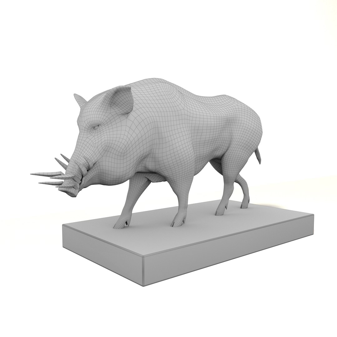 Golden Wild Boar Model - TurboSquid 1903747
