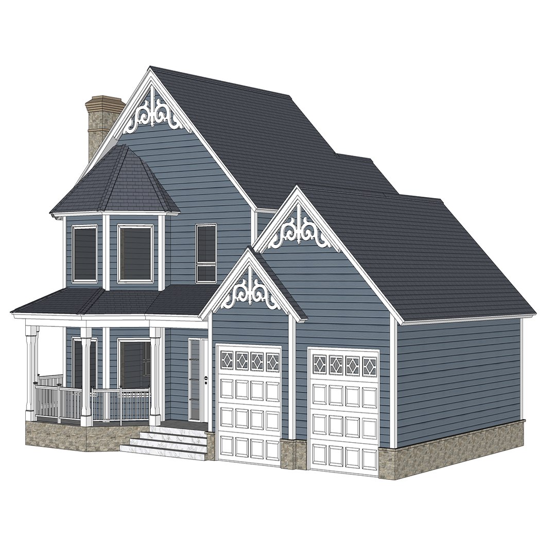 3D Victorian House -19 Model - TurboSquid 2232484