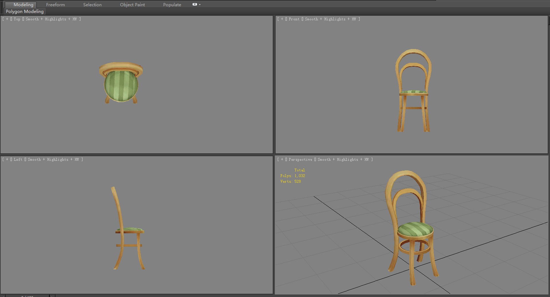 Cartoon Chair Stool 3D Model - TurboSquid 1717203