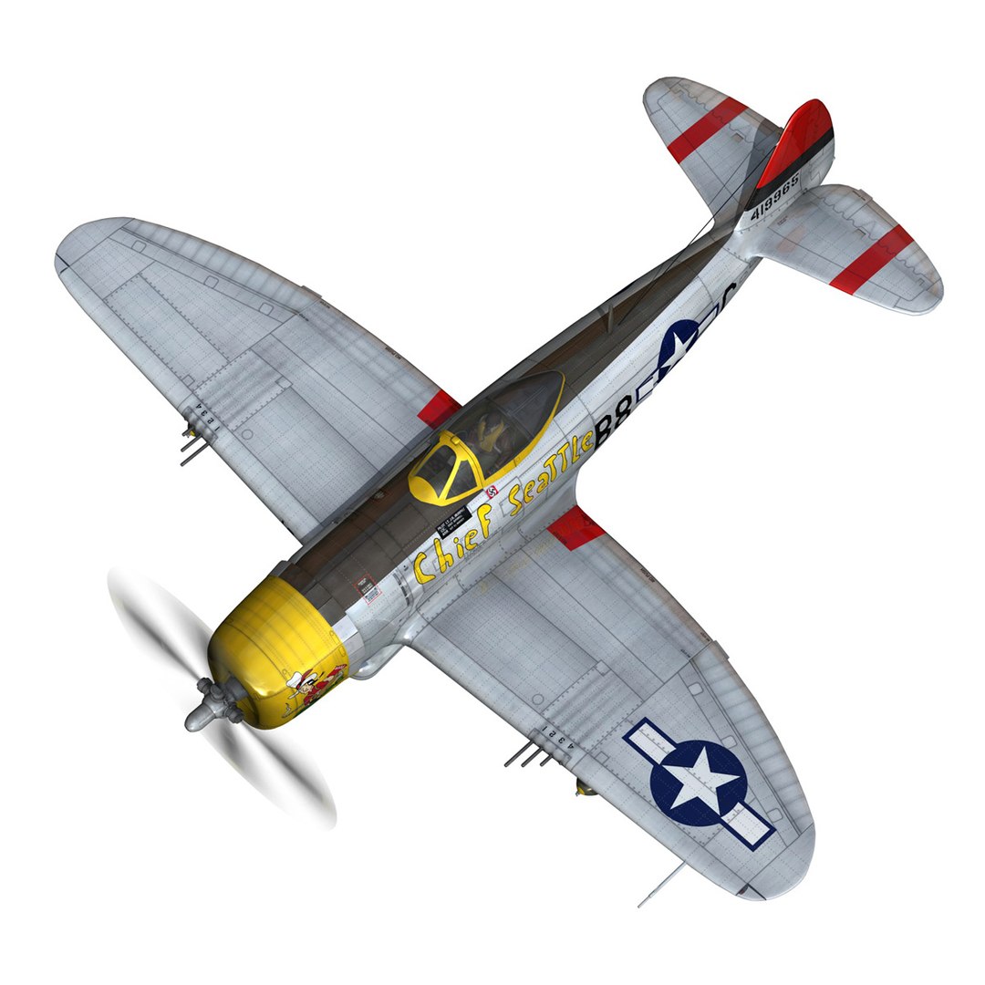 3d republic p-47 thunderbolt - model