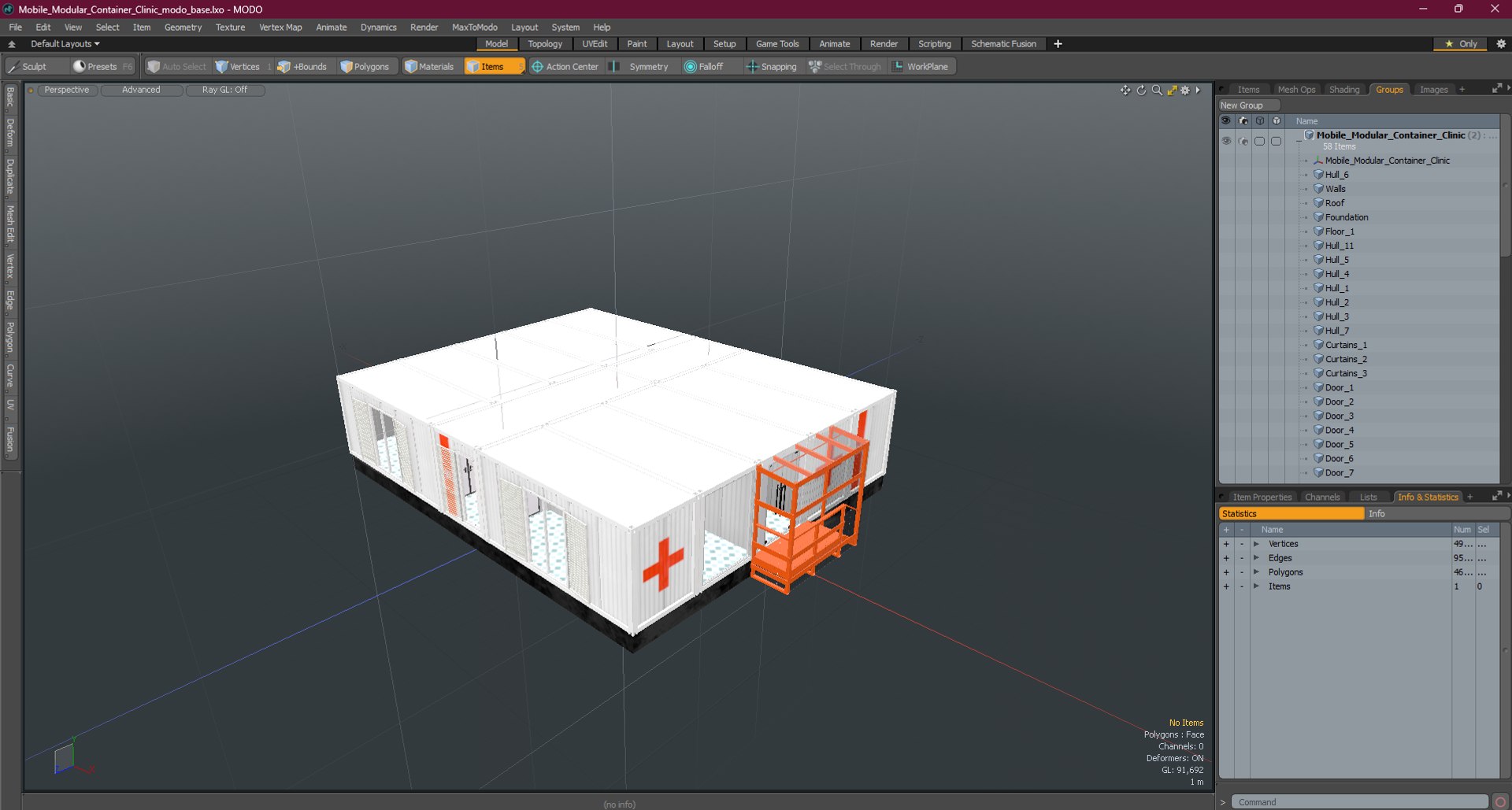 Mobile Modular Container Clinic Model - TurboSquid 2268686