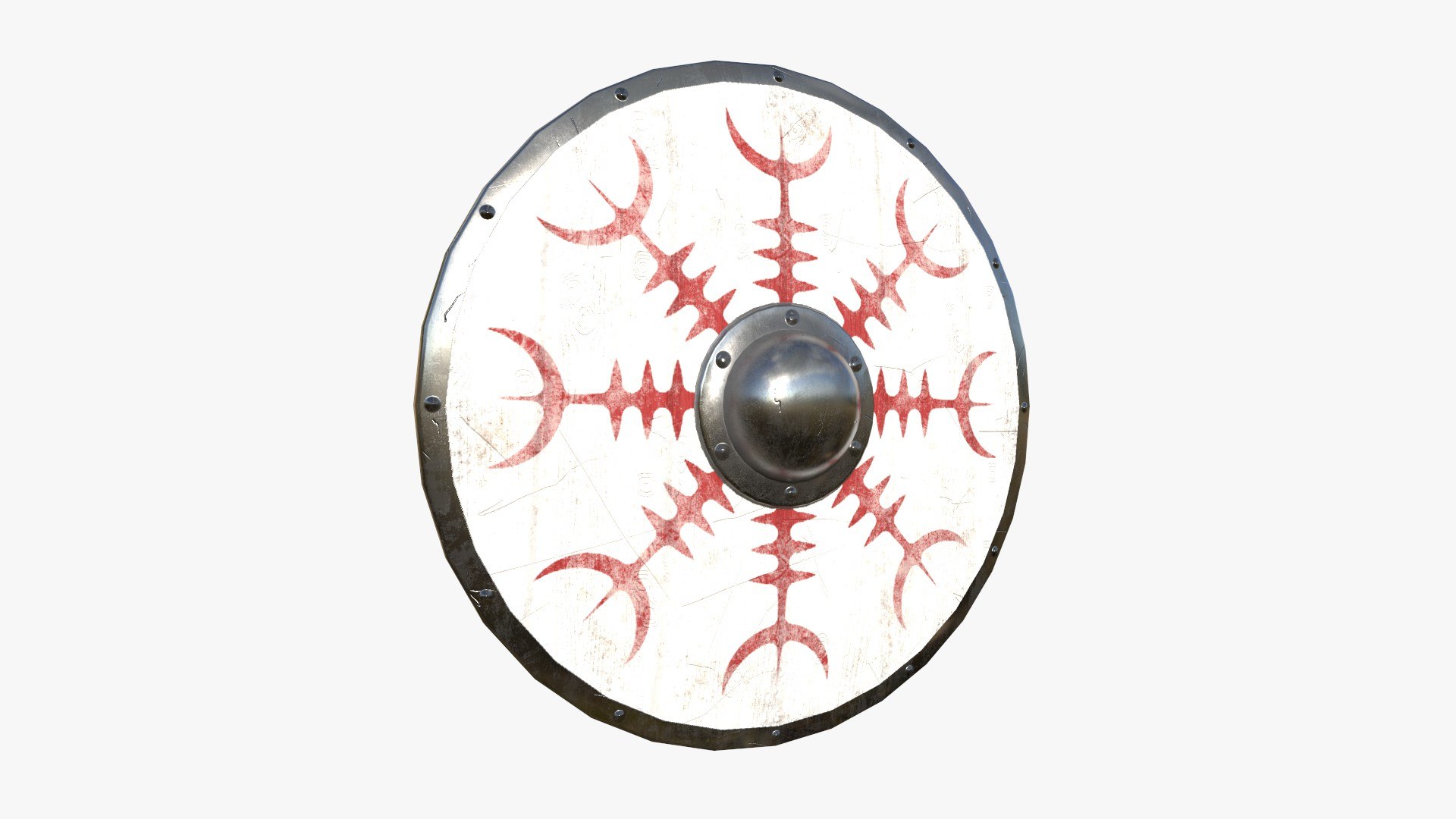 3D Viking Shield A19 Helm Of Awe - Character Weapon Design Model ...