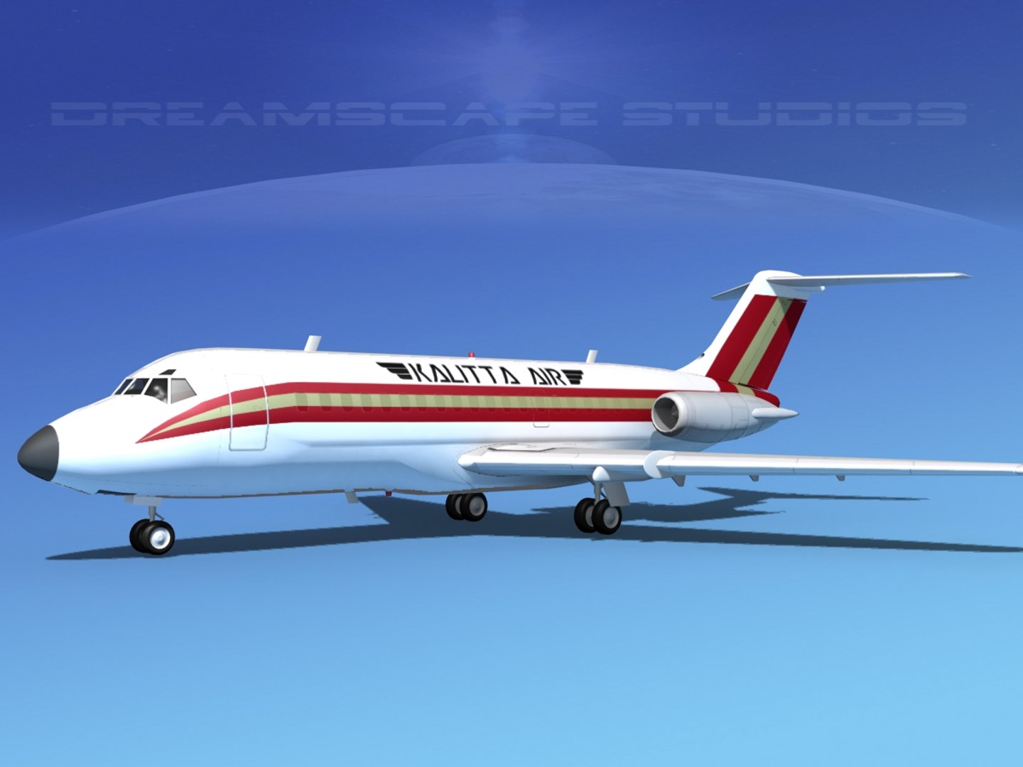 Turbines Dc-9-40 Dc-9-30 3d Model