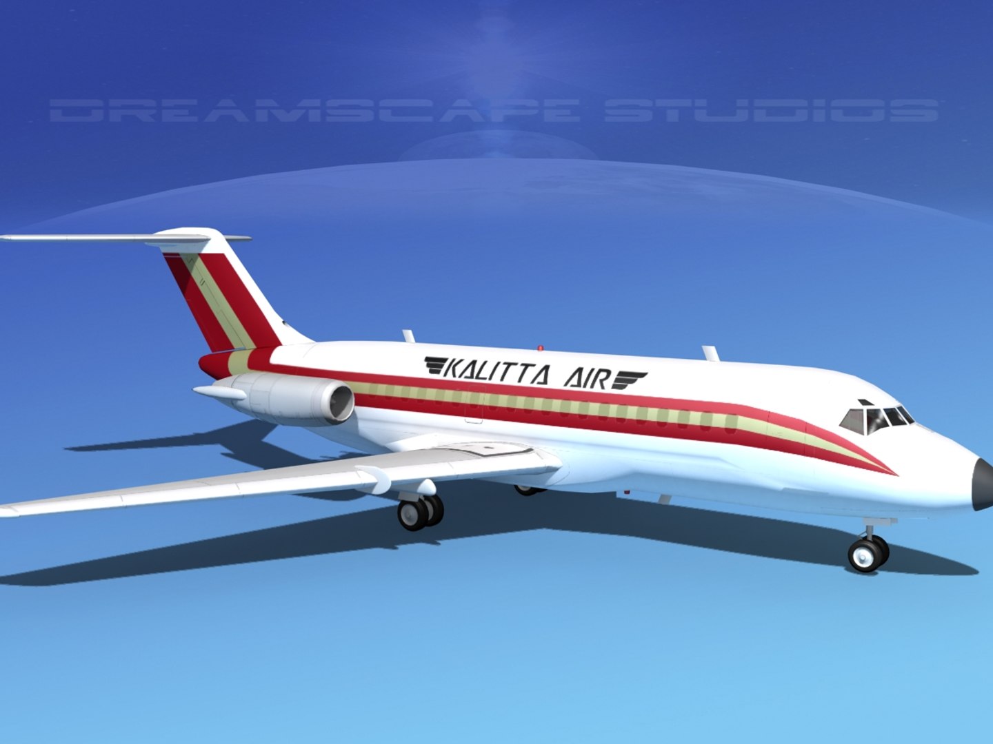 Turbines Dc-9-40 Dc-9-30 3d Model