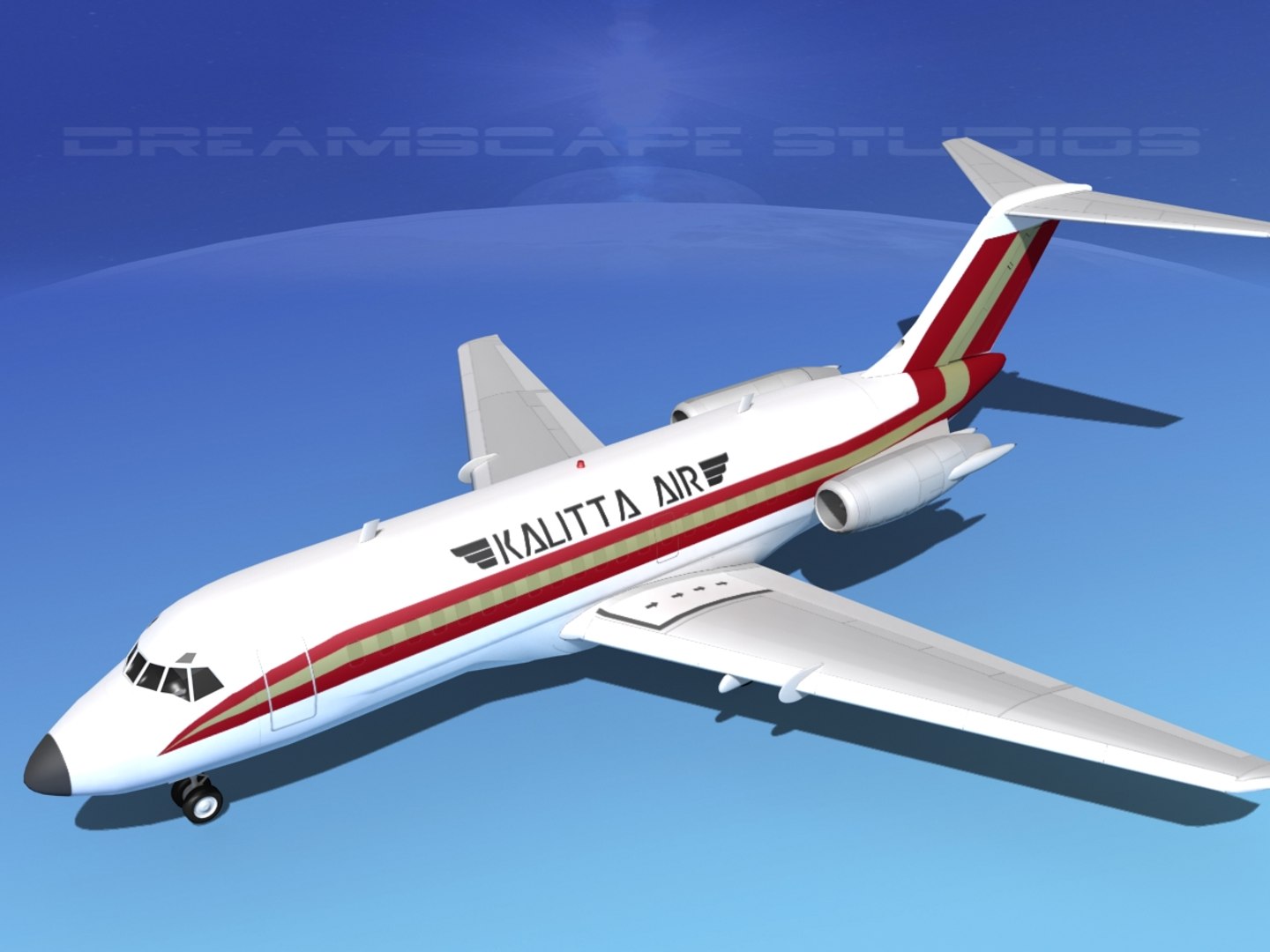 Turbines Dc-9-40 Dc-9-30 3d Model