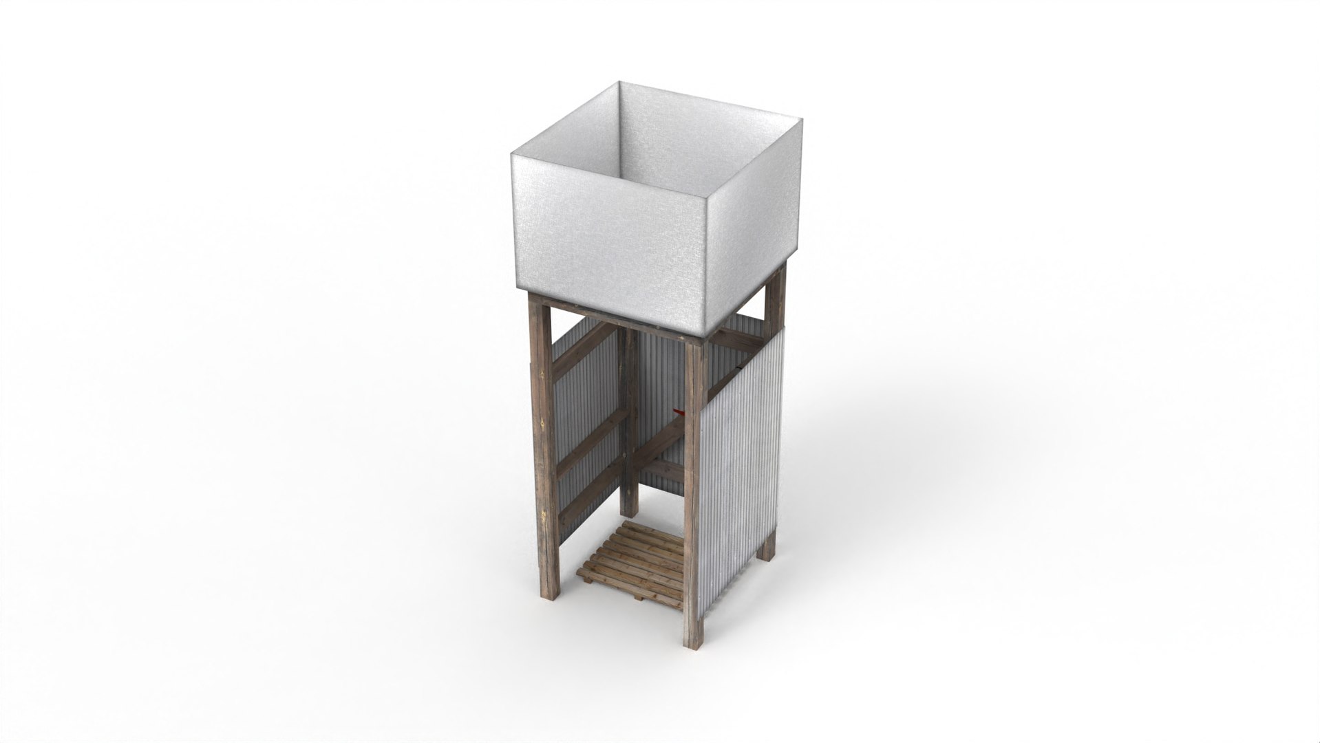 Village Shower Cabin 3D - TurboSquid 2316880