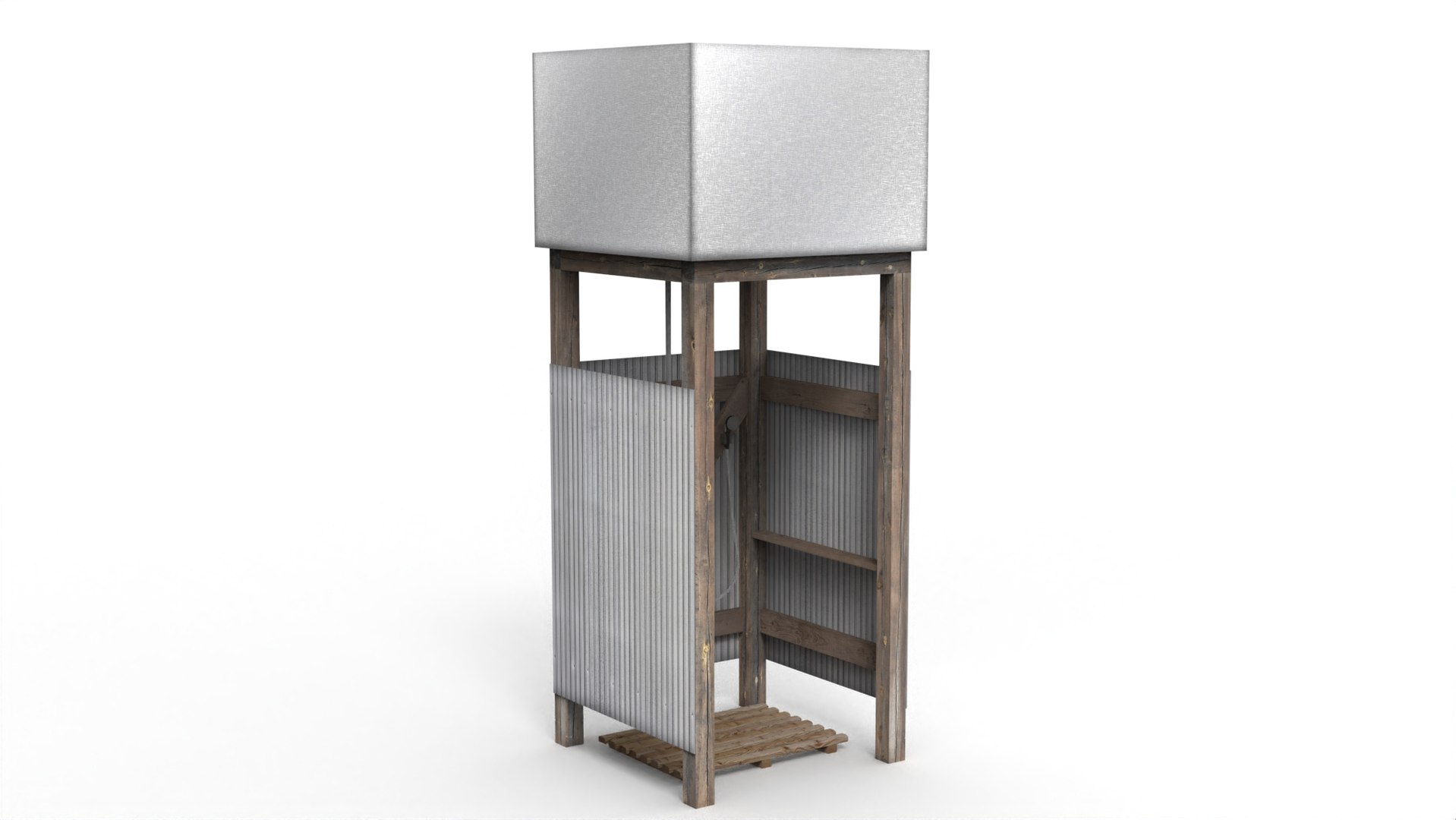 Village Shower Cabin 3D - TurboSquid 2316880