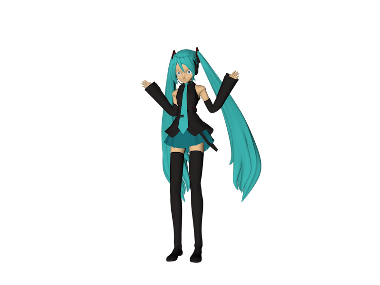 Free Hatsune Miku 3d Model