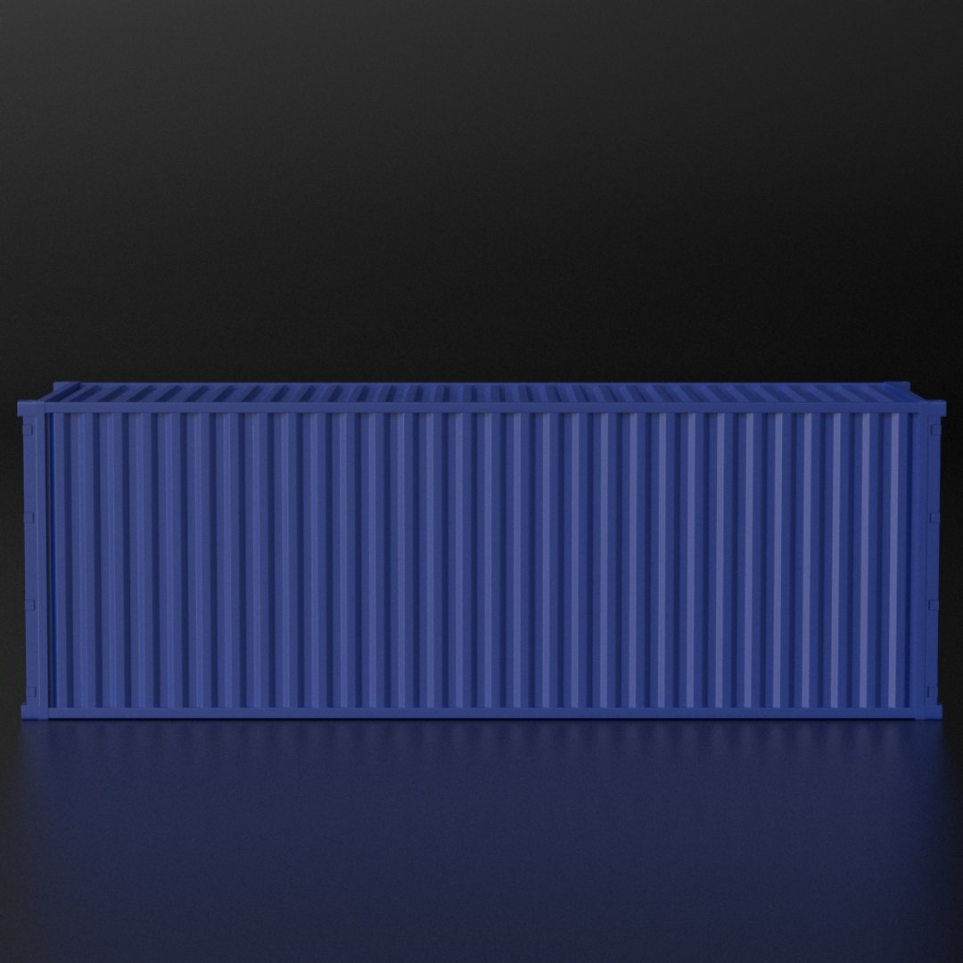 3D shipping container box model - TurboSquid 1452671