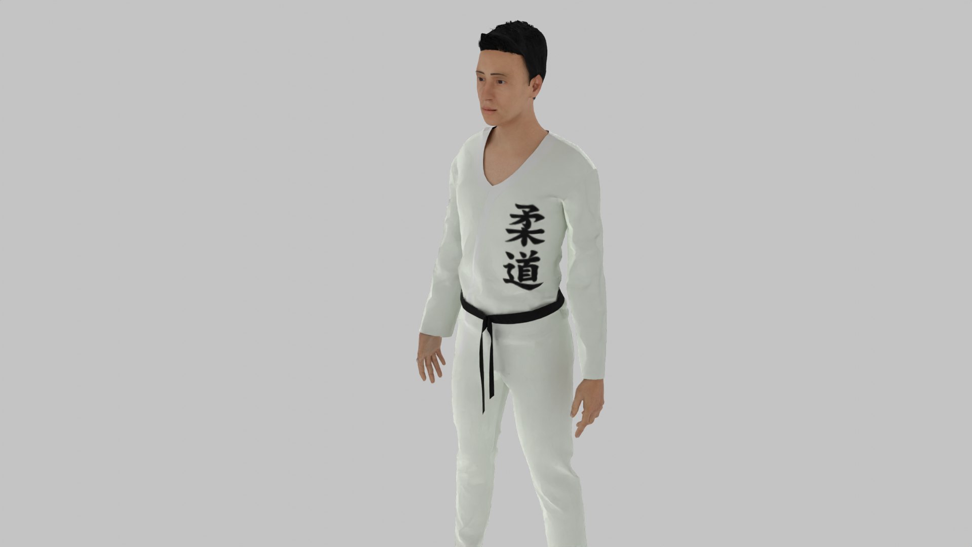 3D Karate Fighter Model - TurboSquid 1971052