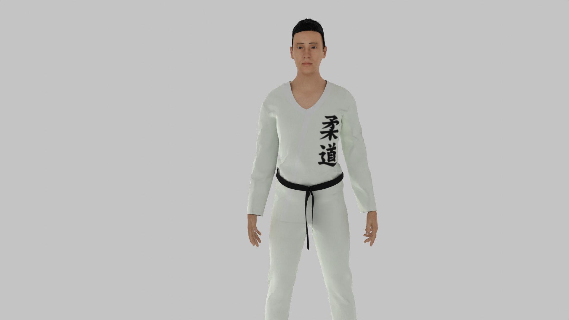 3D Karate Fighter Model - TurboSquid 1971052